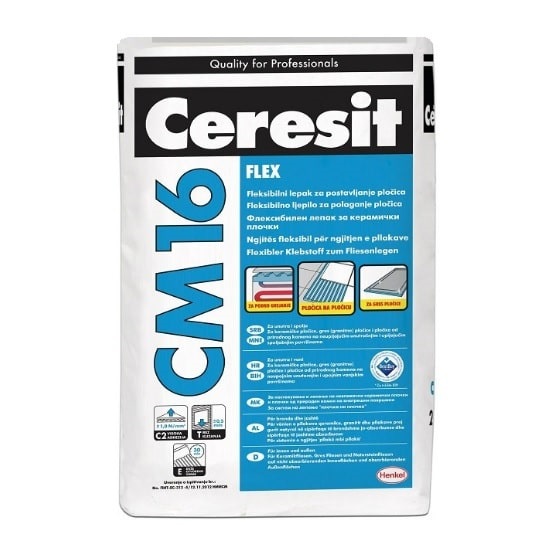 LJEPILO CERESIT CM16 25 kg C2TE (flex za pločice) - GT Izolirka d.o.o.